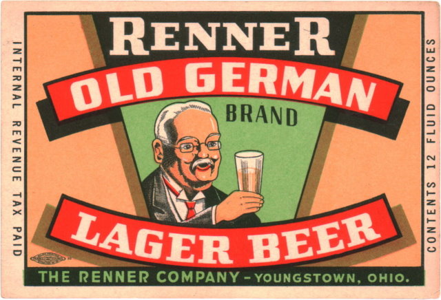 Item #92648 1936 Renner Old German Lager Beer Label OH94-01