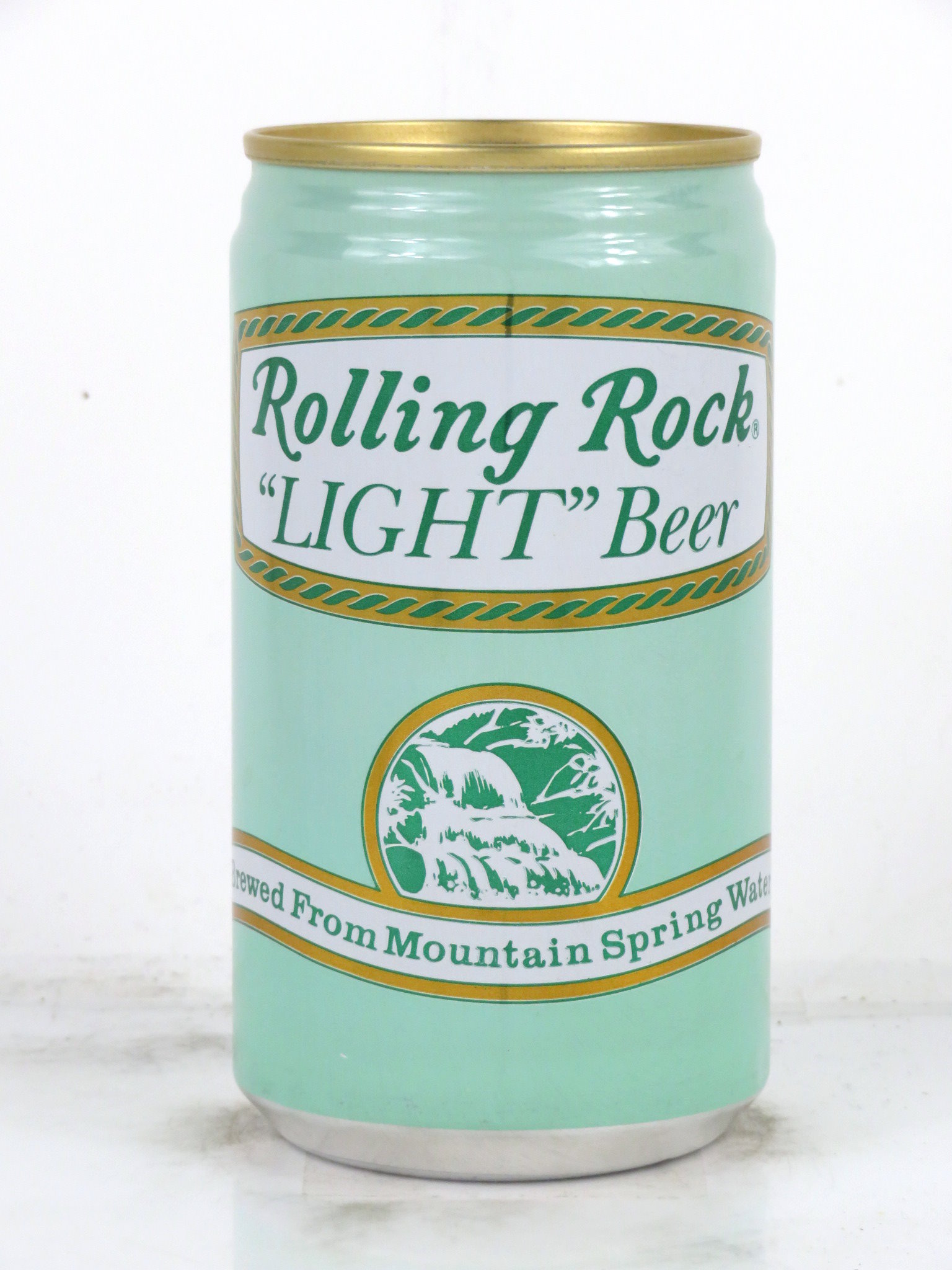 Item #96955 1985 Rolling Rock Light Beer Tab Top Can T116-22