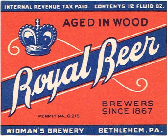 Item #2958 1936 Royal Beer Label PA15-17