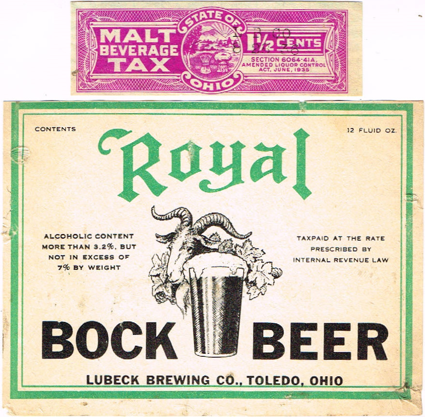 Item #110188 1936 Royal Bock Beer Label OH90-03