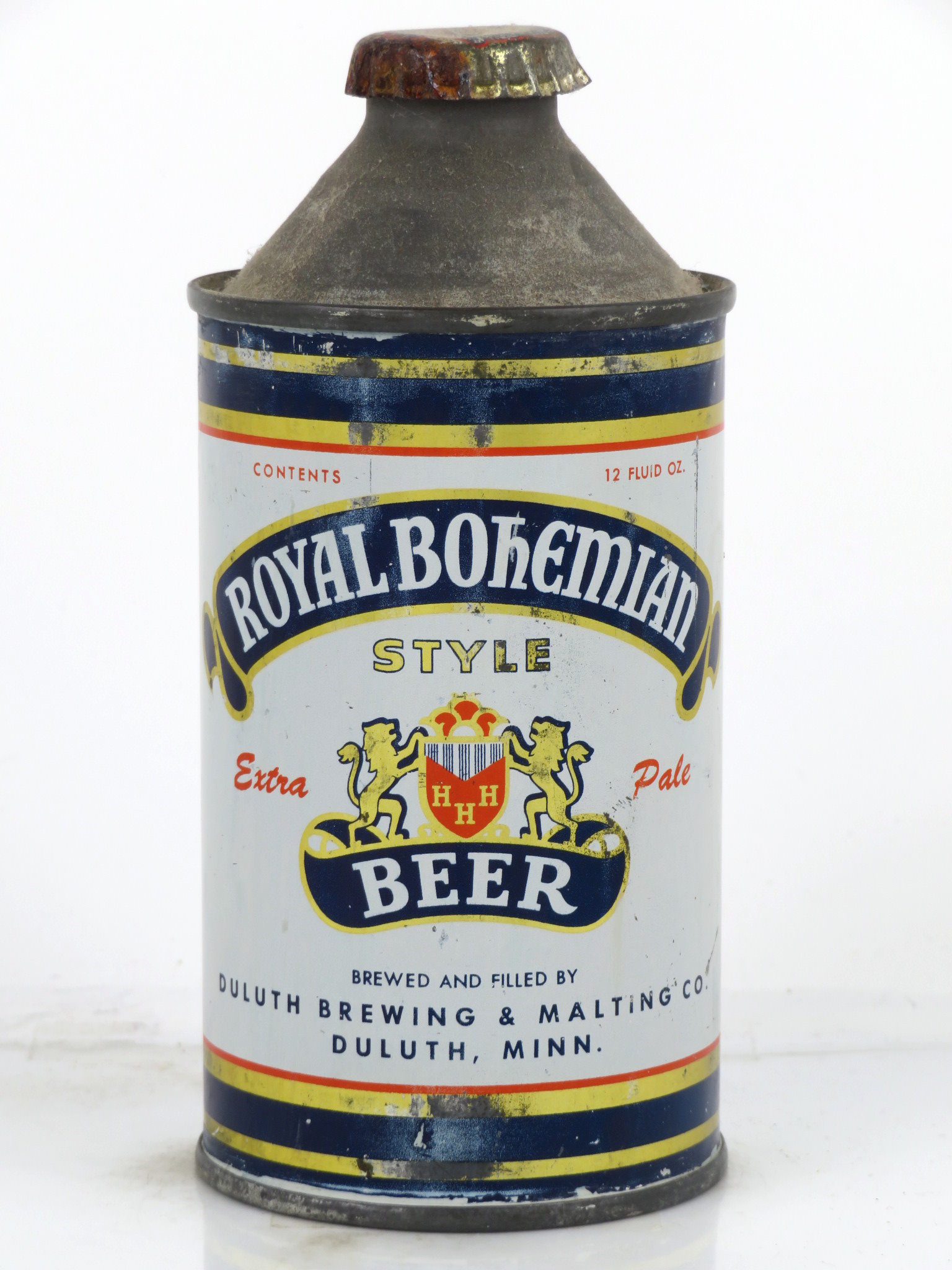 Item #1050 1952 Royal Bohemian Beer Cone Top Can 182-23a
