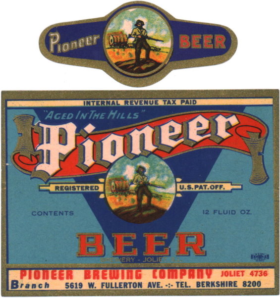 Item #92689 1935 Royal Pioneer Beer Label IL83-02