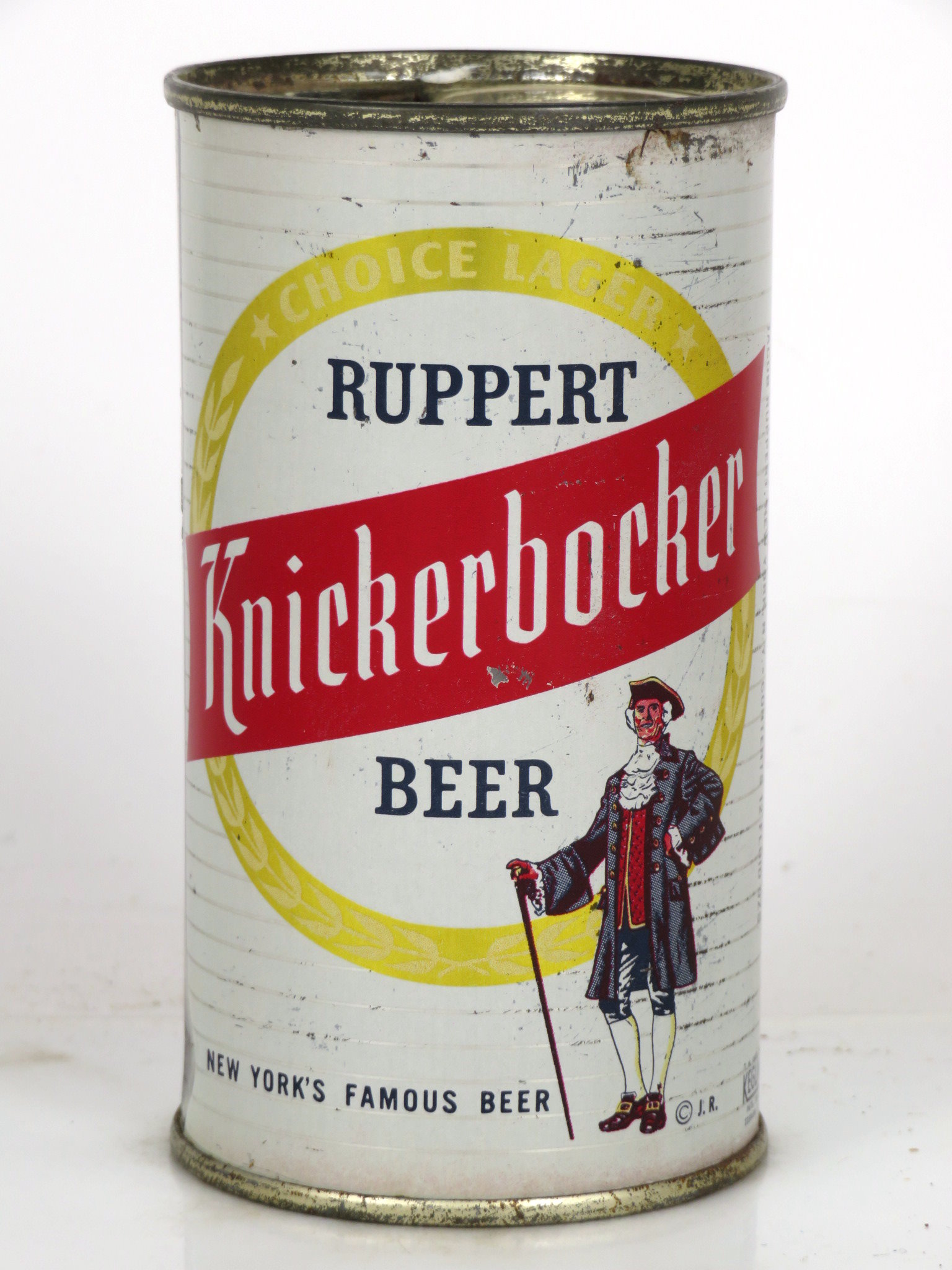 Item #17055 1958 Ruppert Knickerbocker Beer Flat Top Can 126-17.1a