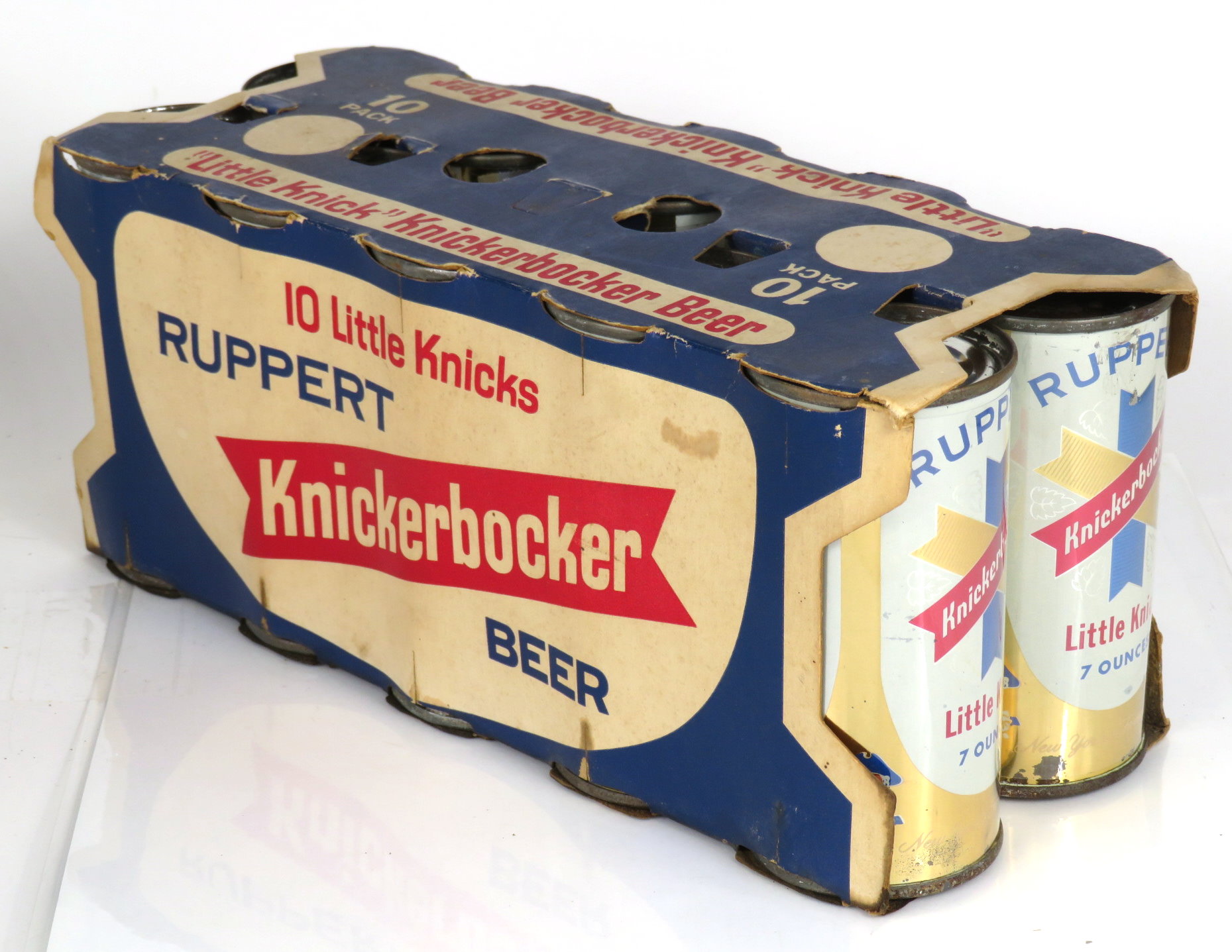 Item #1311 1960 Ruppert Knickerbocker Beer (10 pack 7oz cans) Six-pack ...