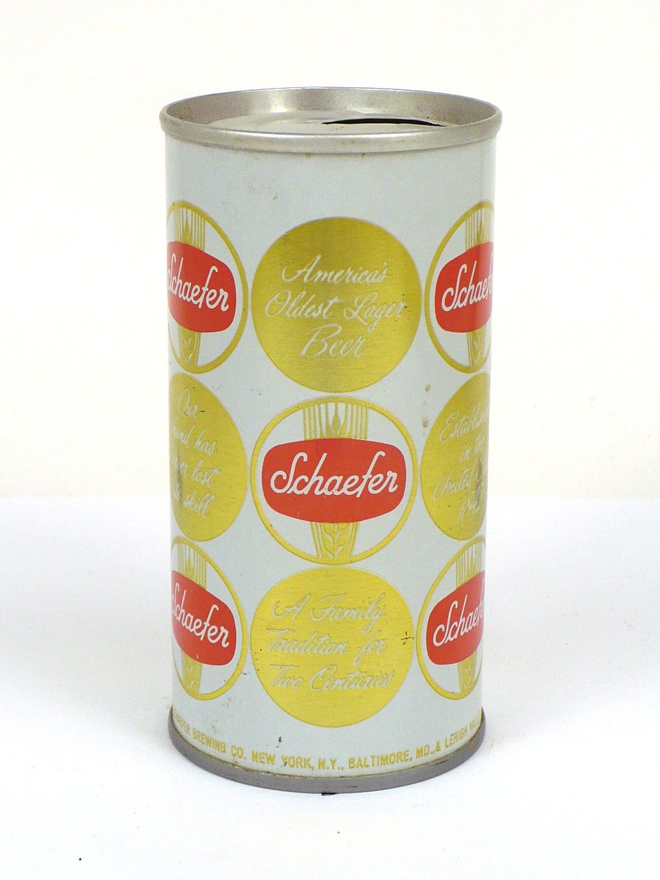 Item #46492 1967 Schaefer Beer Tab Top Can T117-39