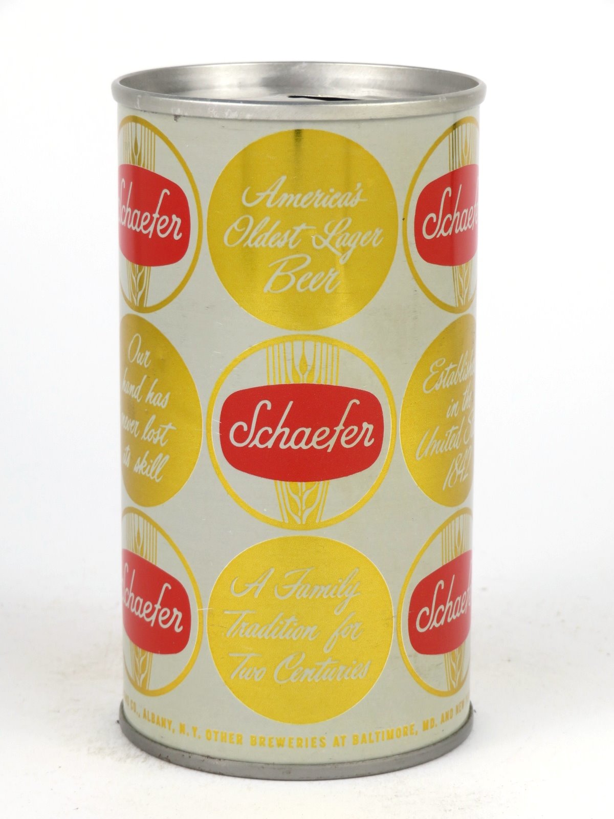 Item #4978 1965 Schaefer Beer Tab Top Can T117-37