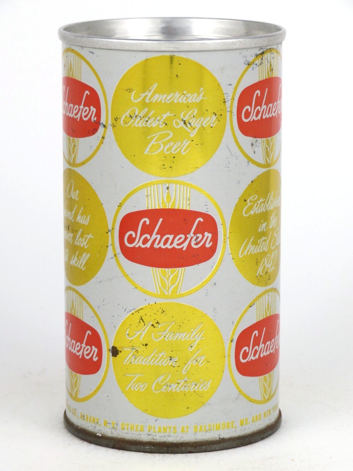 Item #94116 1965 Schaefer Beer Tab Top Can T117-37