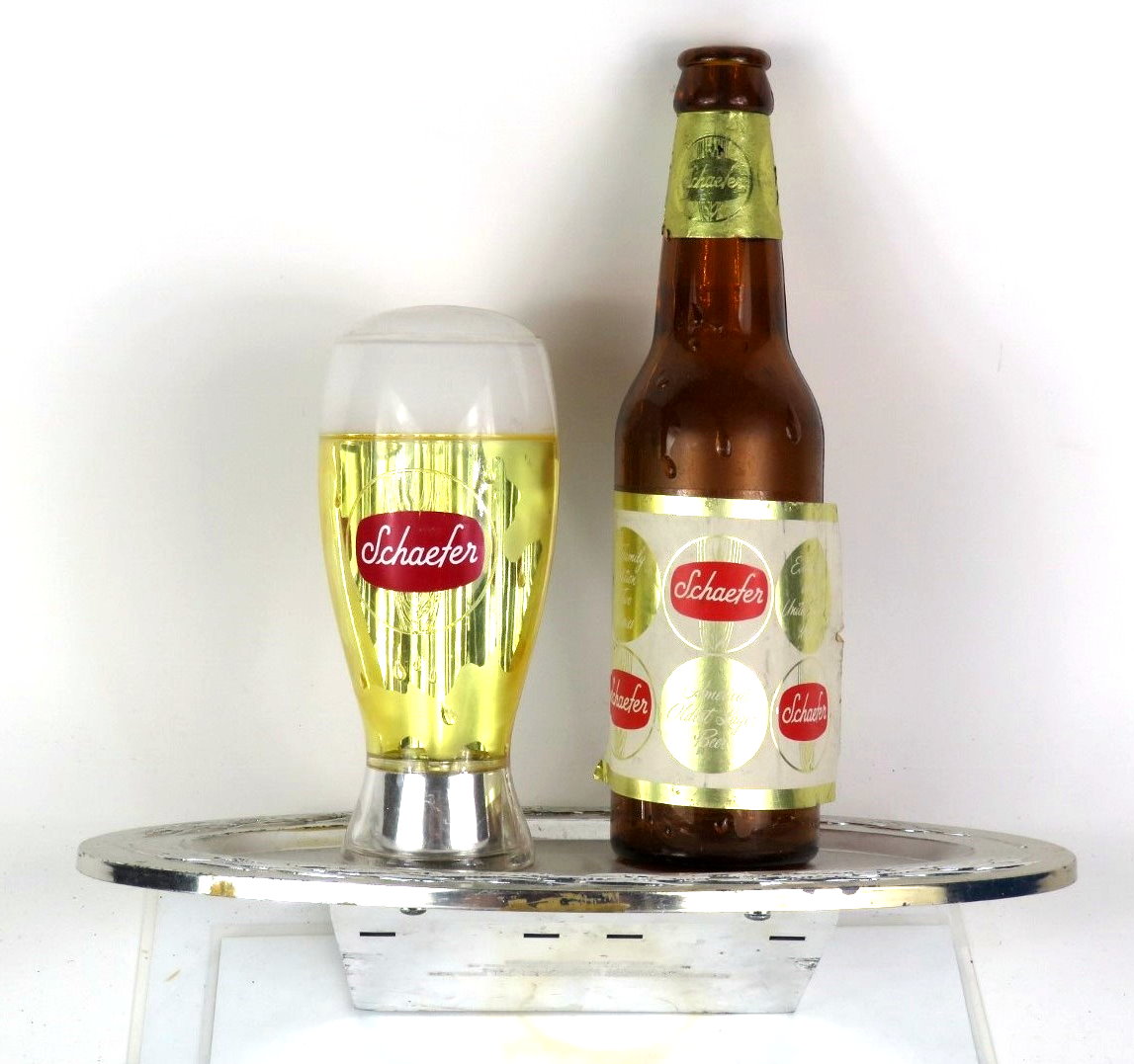 Item #10836 1964 Schaefer Beer Bubbling Motion (Repair Project) Sign