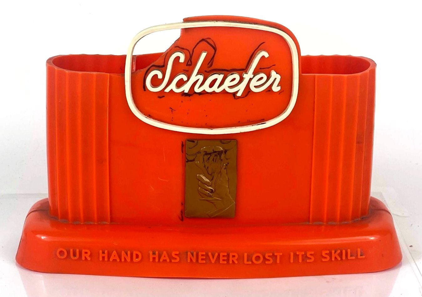 Item #88175 1938 Schaefer Beer foam scraper holder Foam Scraper Holder