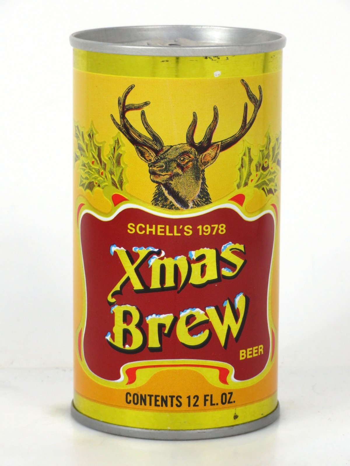 Item #69077 1978 Schell's Xmas Brew Beer Tab Top Can T118-34