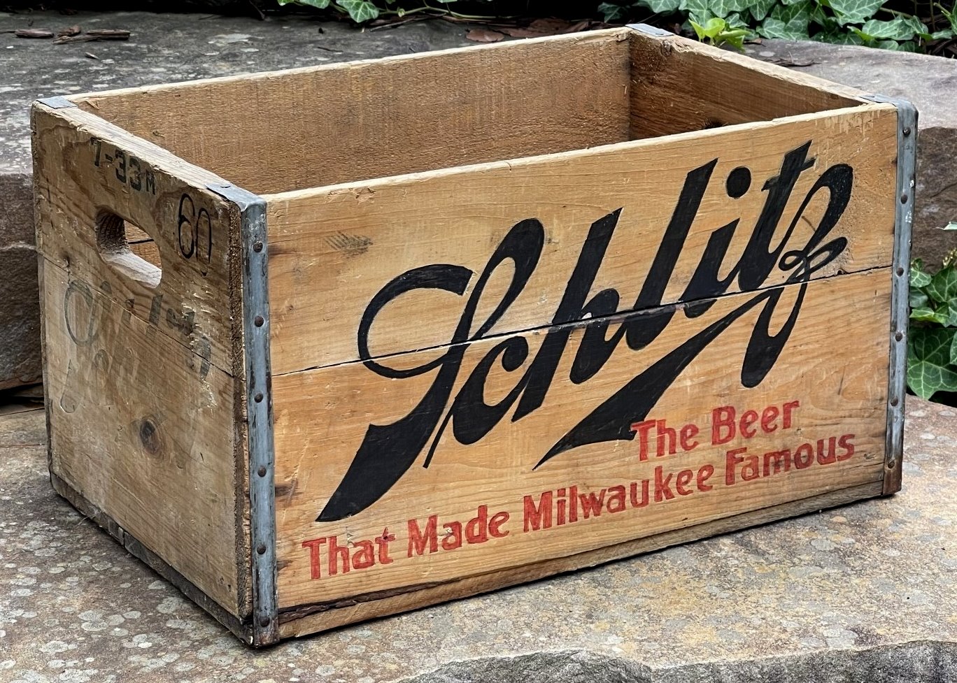 Item #106961 1933 Schlitz Beer Wooden Crate