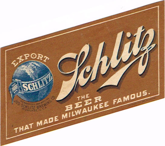 Item #91018 1905 Schlitz Beer Label WI316-41V