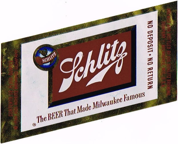 Item #108377 1958 Schlitz Beer (NDNR) Label