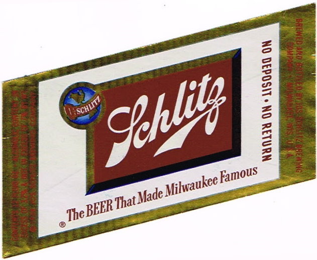 Item #108380 1958 Schlitz Beer (NDNR) Label