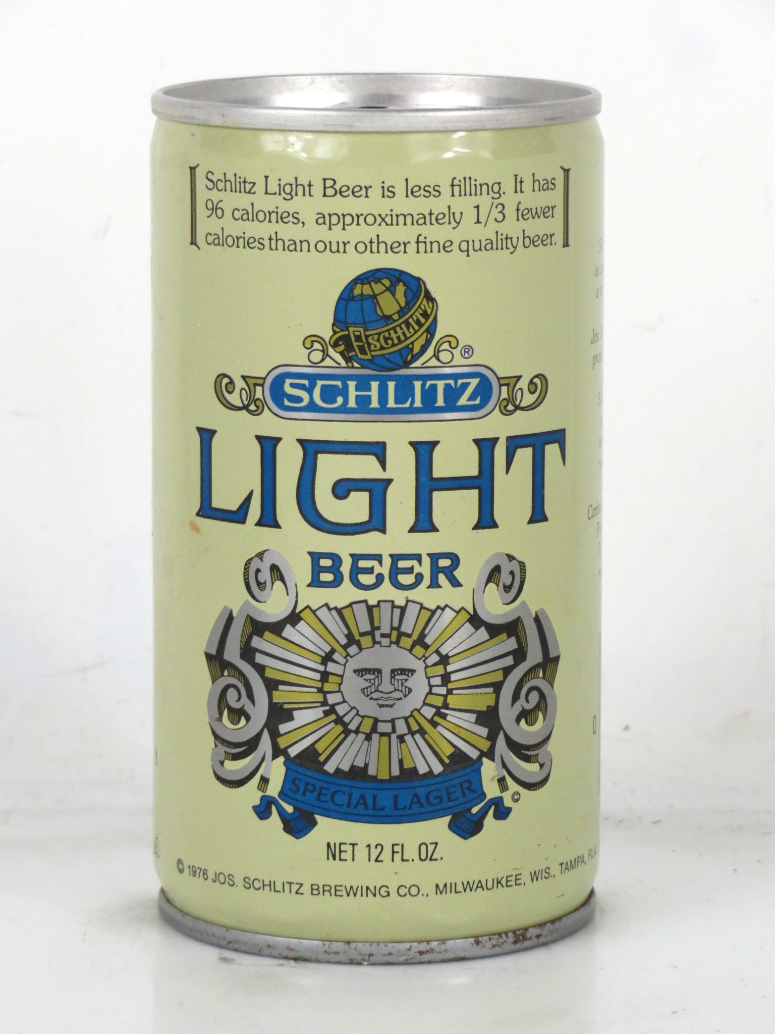 Item #96818 1976 Schlitz Light Beer Tab Top Can T120-10