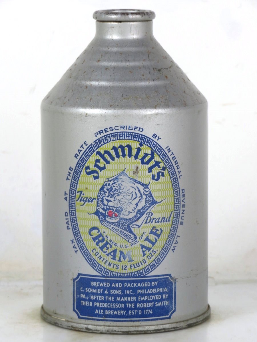 Item #8147 1946 Schmidt's Cream Ale Crowntainer 198-30