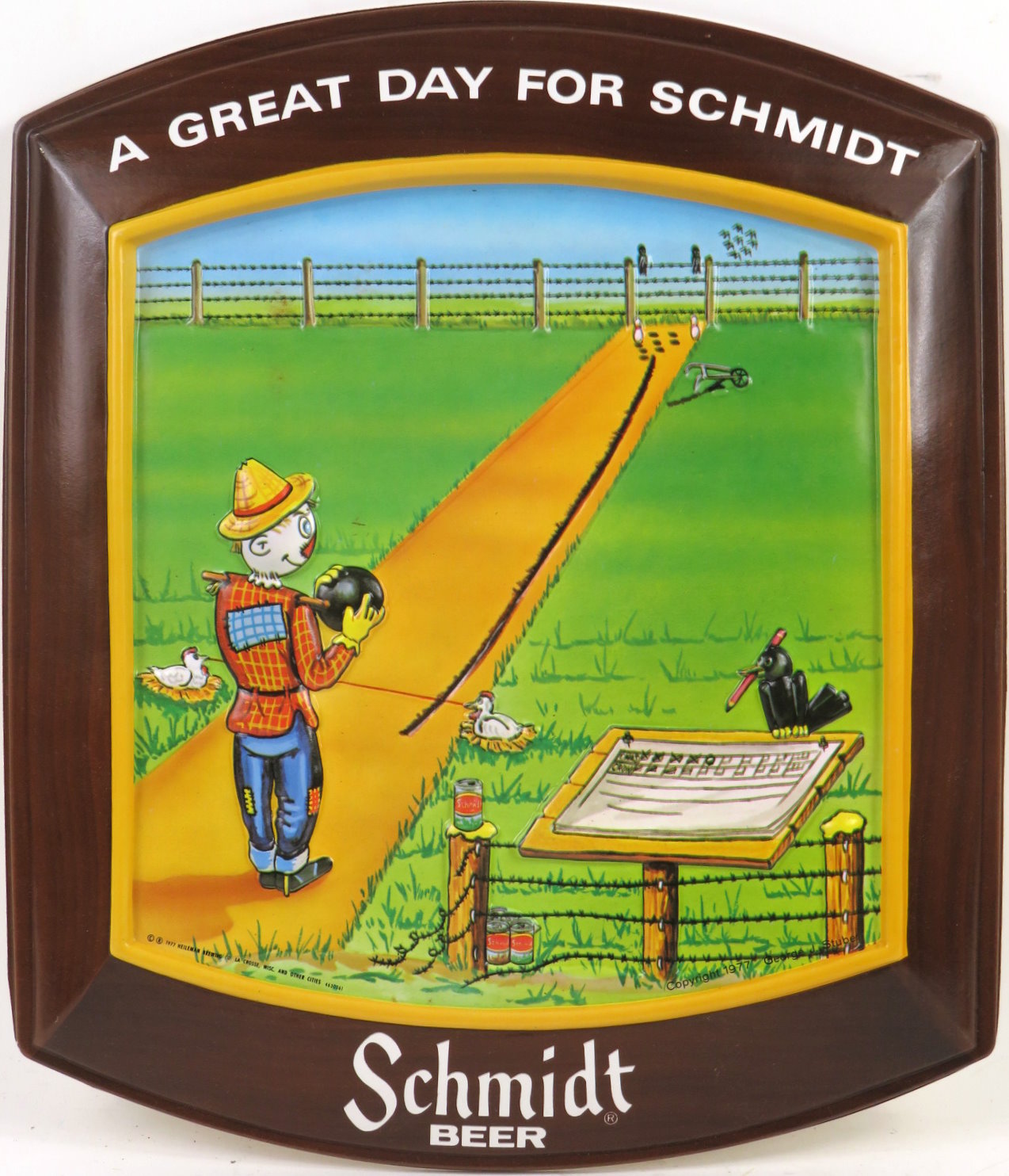Item #95765 1977 Schmidt Beer Sign