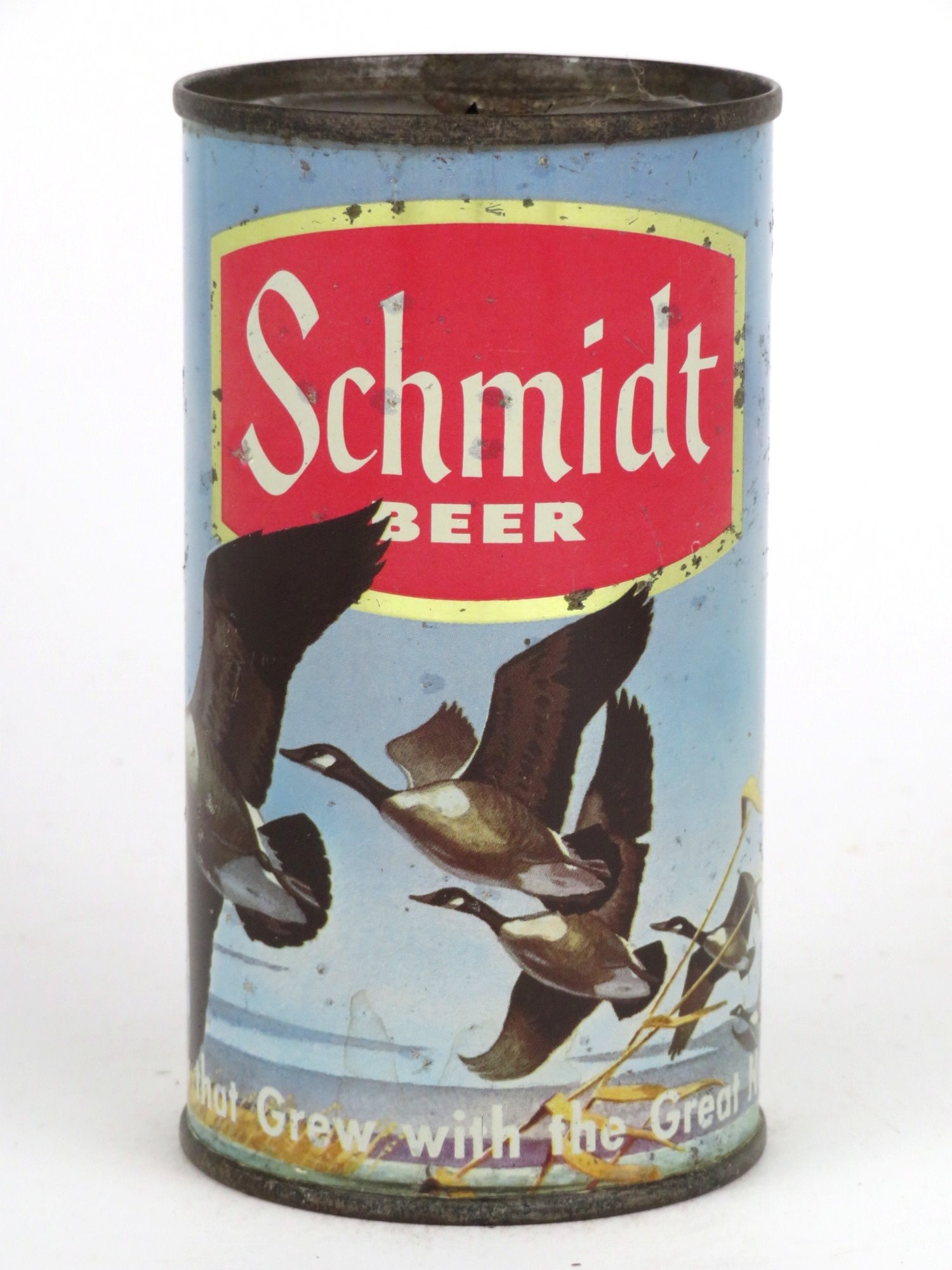 Item #34224 1954 Schmidt Beer "Canadian Geese" Flat Top Can 130-37.1