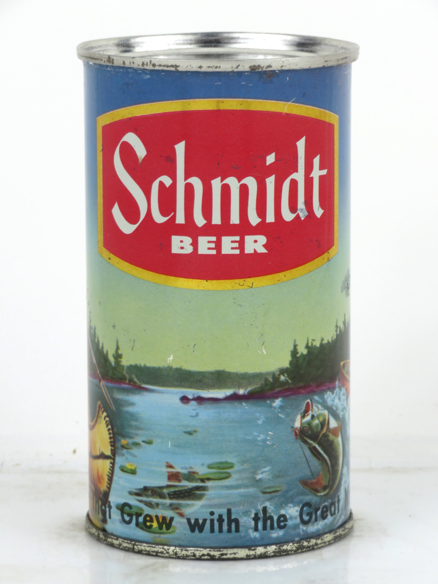 Item #59939 1954 Schmidt Beer "Canoe" Flat Top Can 130-19