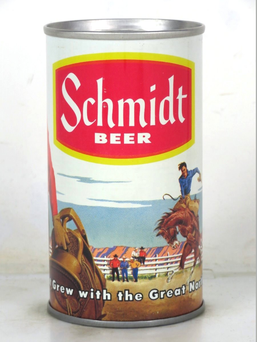 Item #100961 1969 Schmidt Beer (C460) (Cowboy) Tab Top Can SCH7c/13