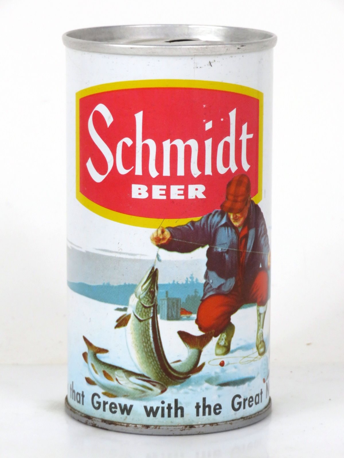 Item #15303 1966 Schmidt Beer (Ice Fisherman) Tab Top Can SCH4/15