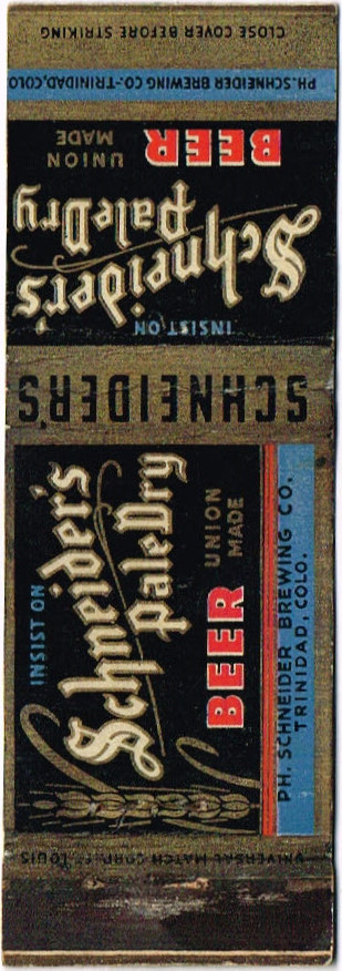 Item #104838 1940 Schneider's Pale Dry Beer Dupe Matchcover CO-SCH-4-0