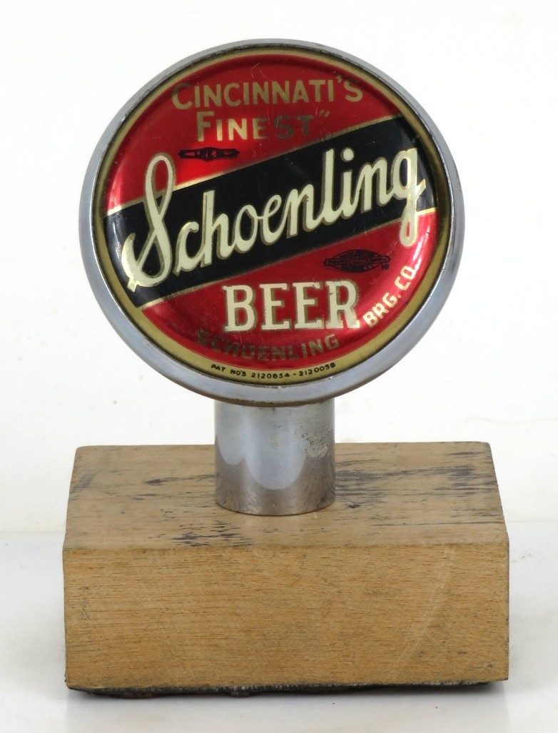 Item #10881 1943 Schoenling Beer Ball Knob BTM-1265