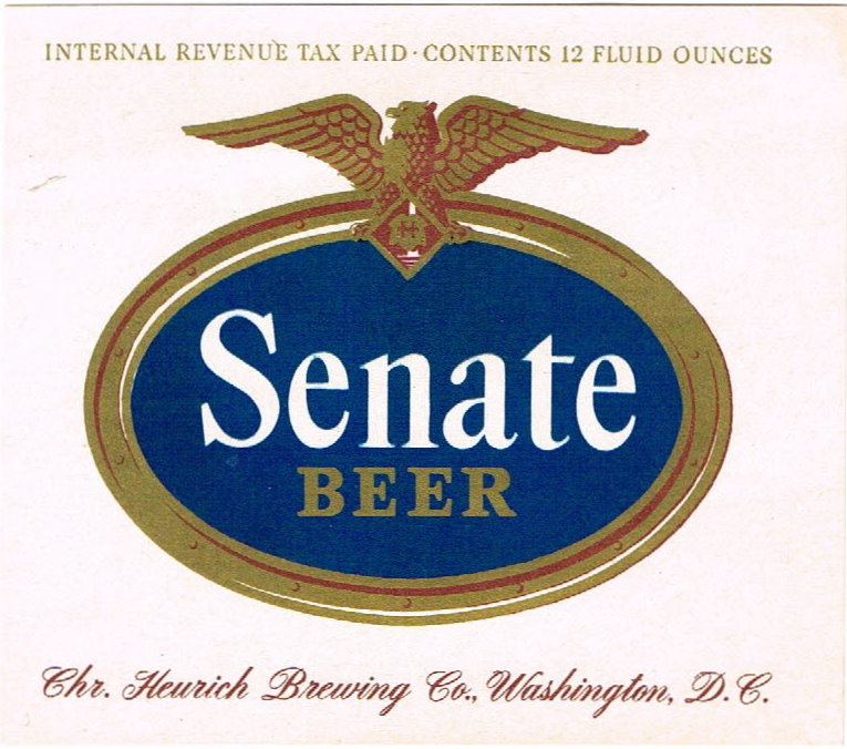 Item #100109 1947 Senate "250" Beer Label No Ref.