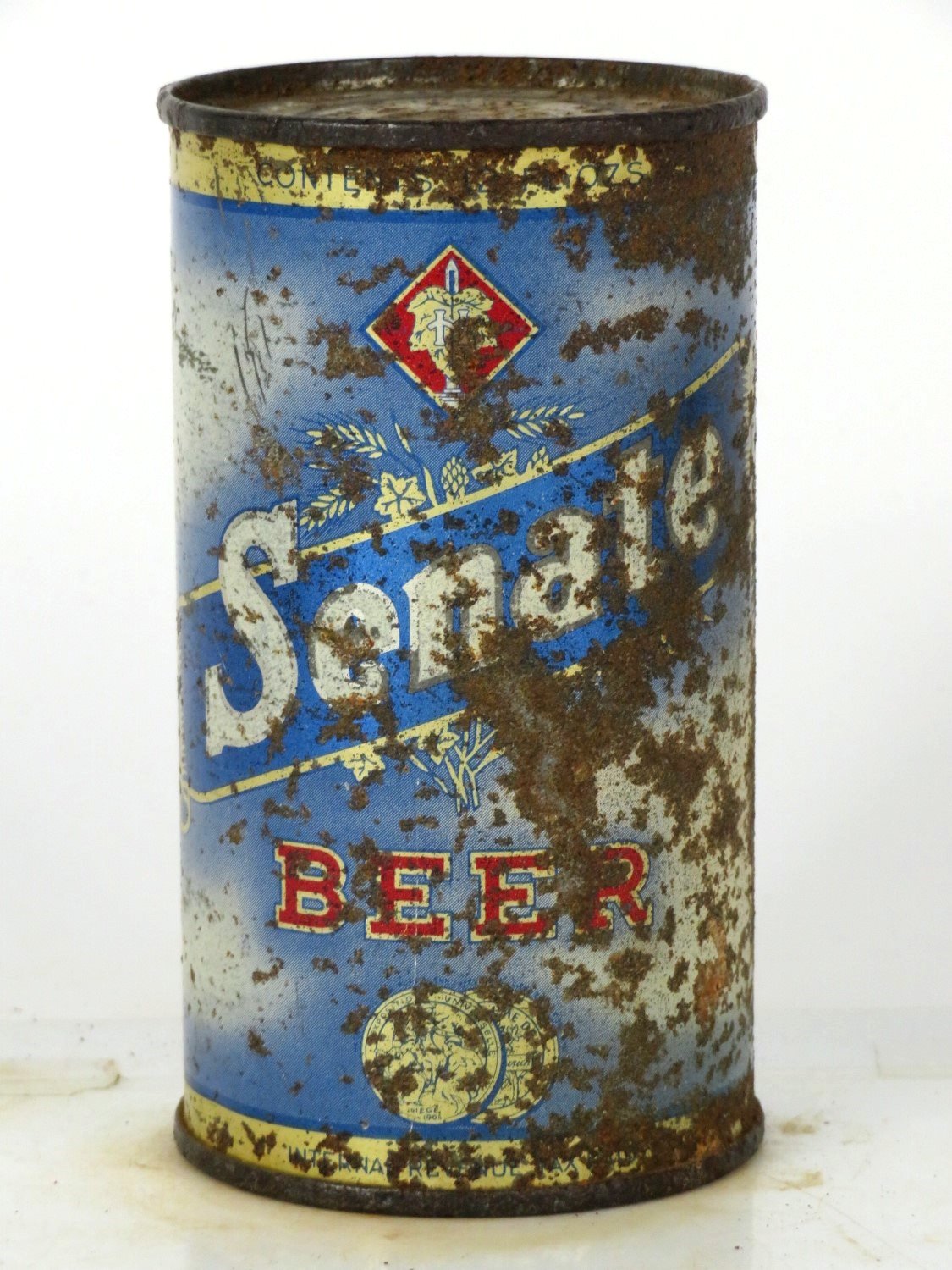 Item #3830 1940 Senate Beer Flat Top Can 132-14