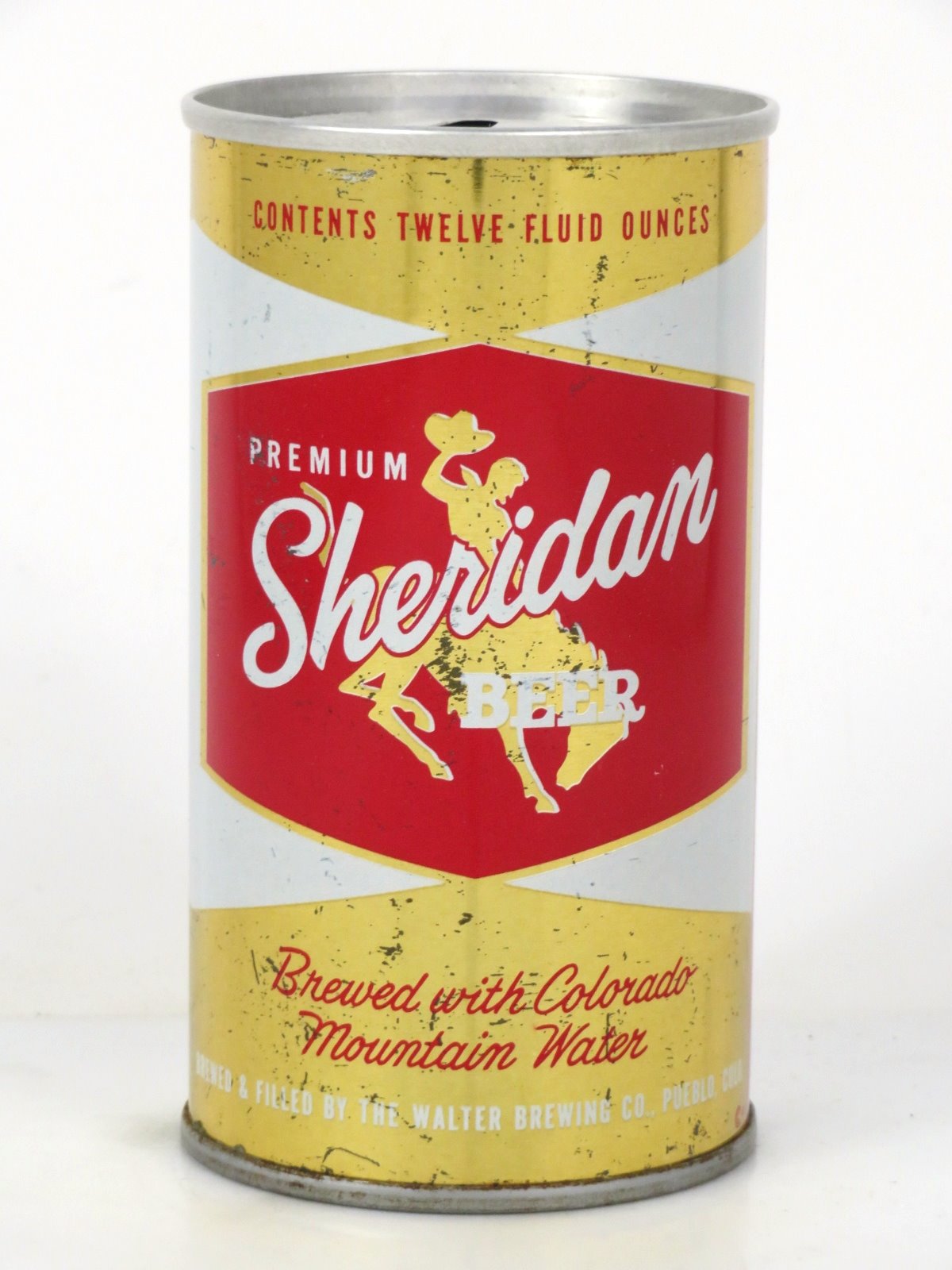 Item #17908 1968 Sheridan Premium Beer Tab Top Can T124-19