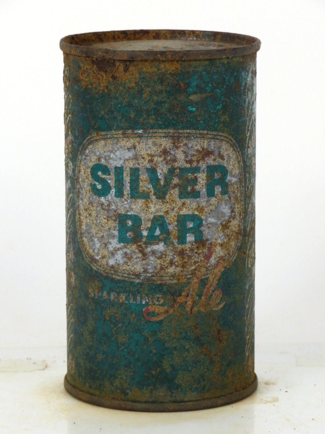 Item #609 1956 Silver Bar Ale Flat Top Can 133-36
