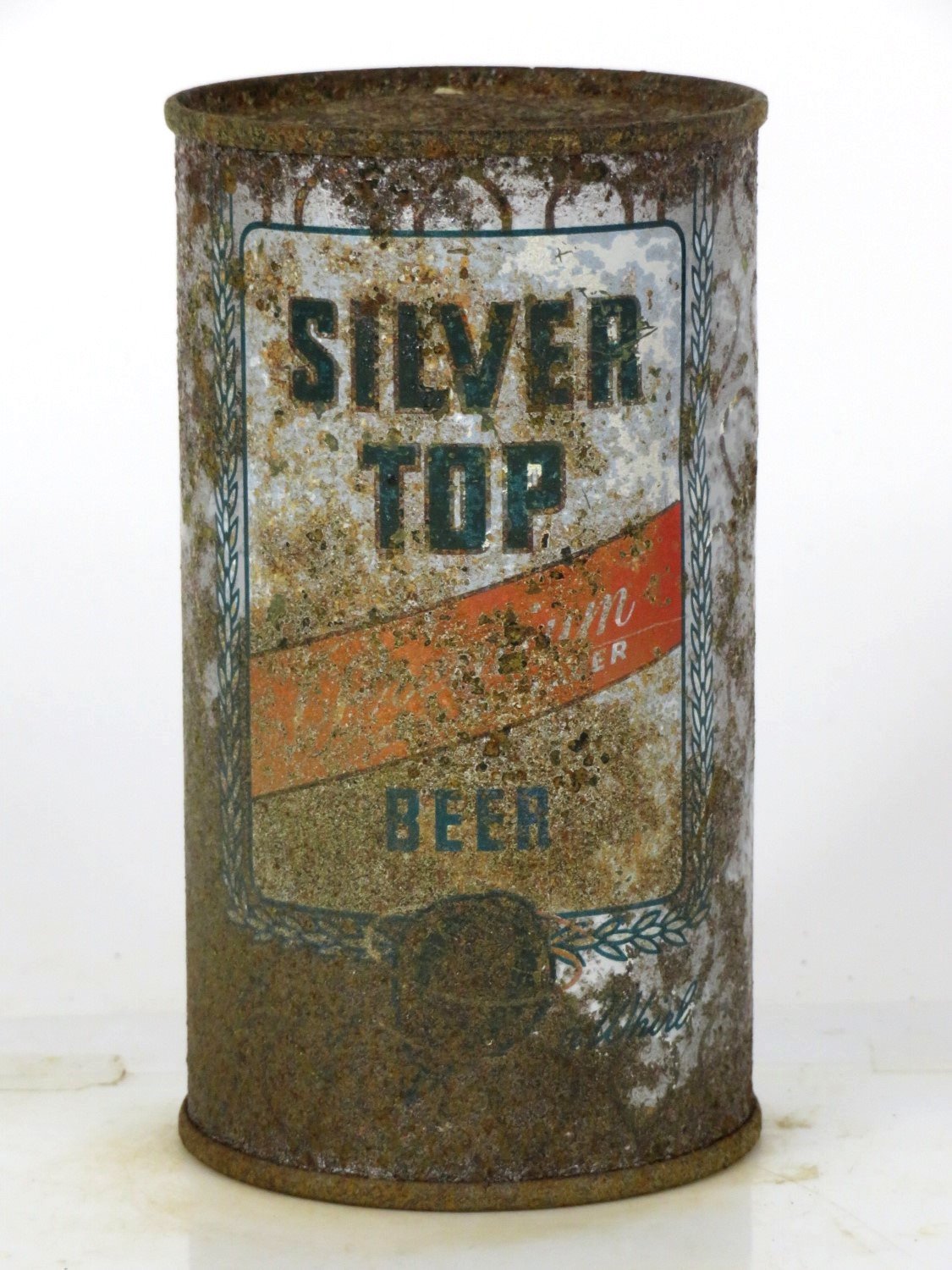 Item #103468 1952 Silver Top Beer Flat Top Can 134-21