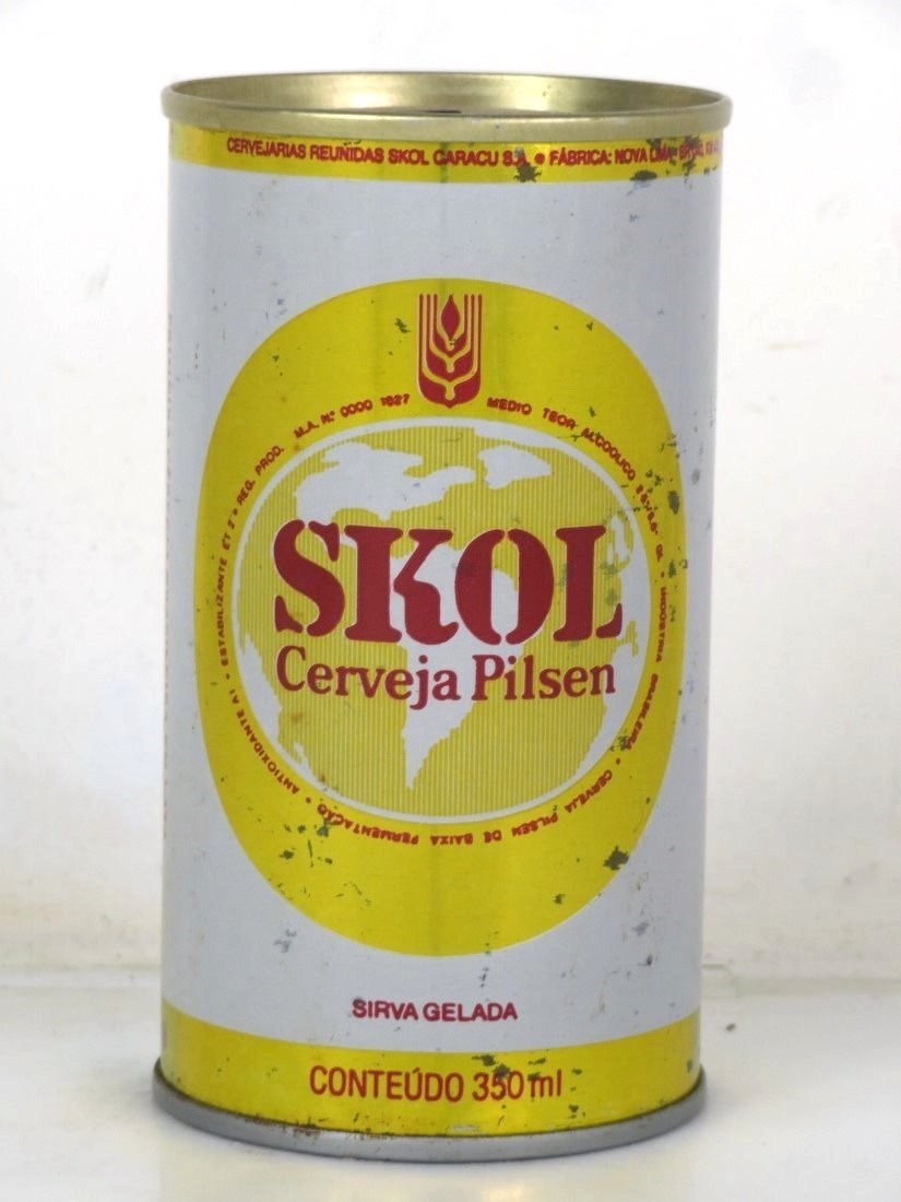 Item #101641 1978 Skol Cerveja Pilsen 350mL Brazil Tab Top Can