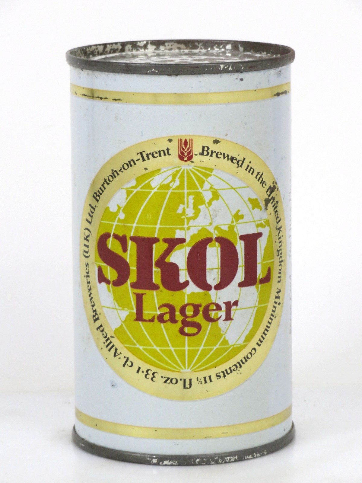Item #20615 1968 Skol Lager Beer Flat Top Can Unpictured.