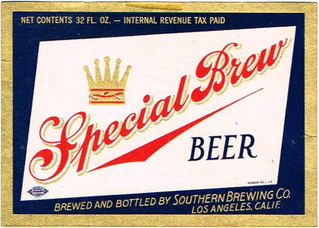 Item #35309 1948 Special Brew Beer Label WS21-14