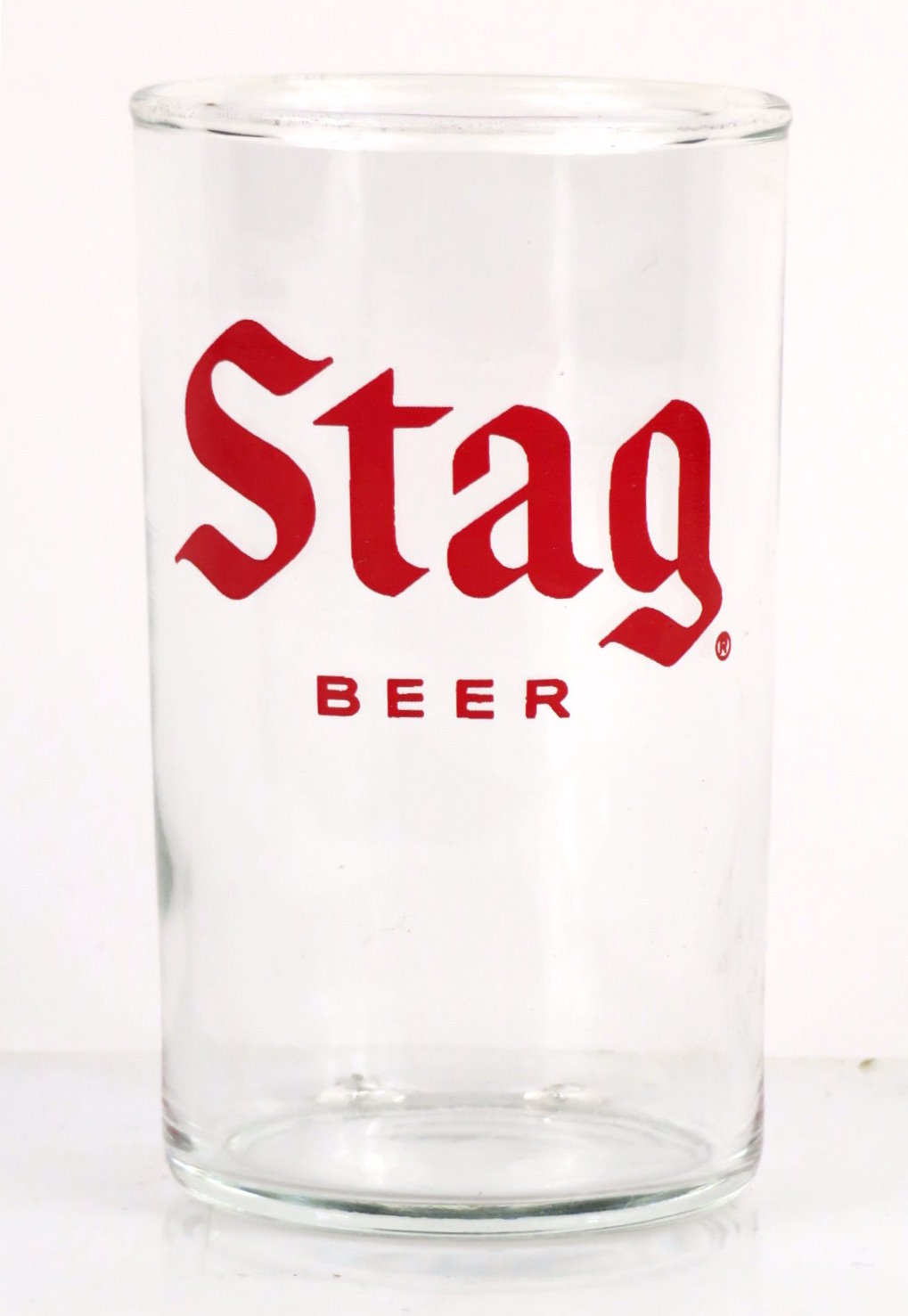Item #33662 1947 Stag Beer Straight Sided ACL Drinking Glass