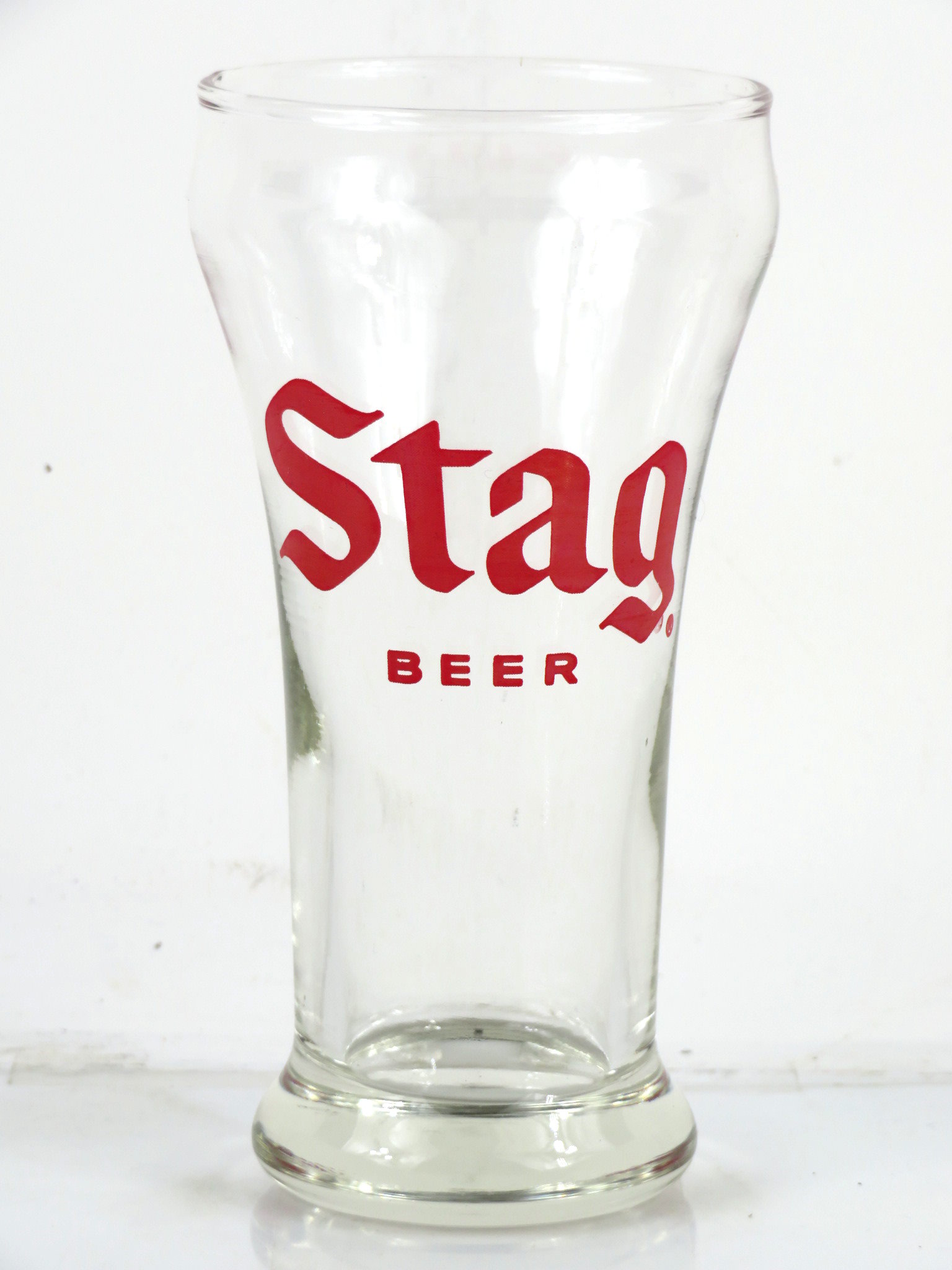 Item #96301 1947 Stag Beer (large logo) ACL Drinking Glass