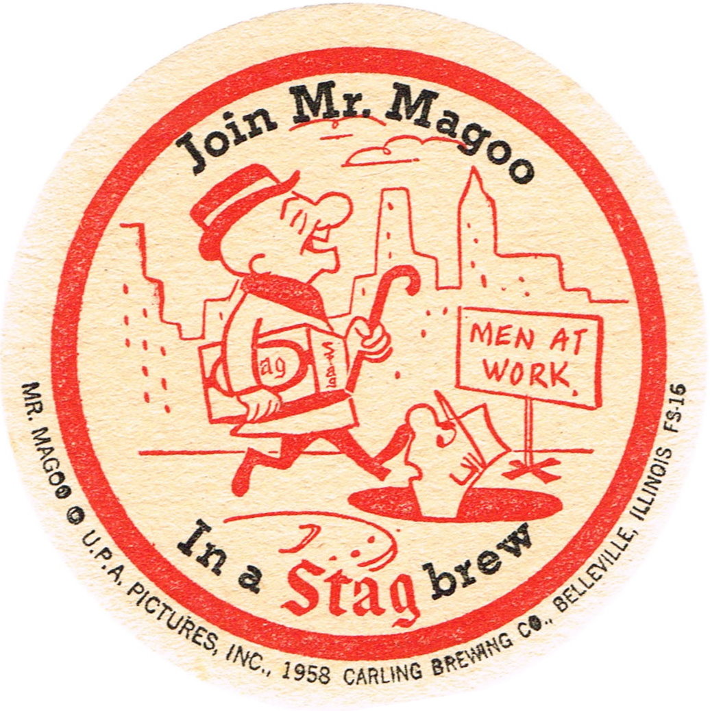 Item #84696 1958 Stag Beer ~manhole Coaster IL-CAR-4