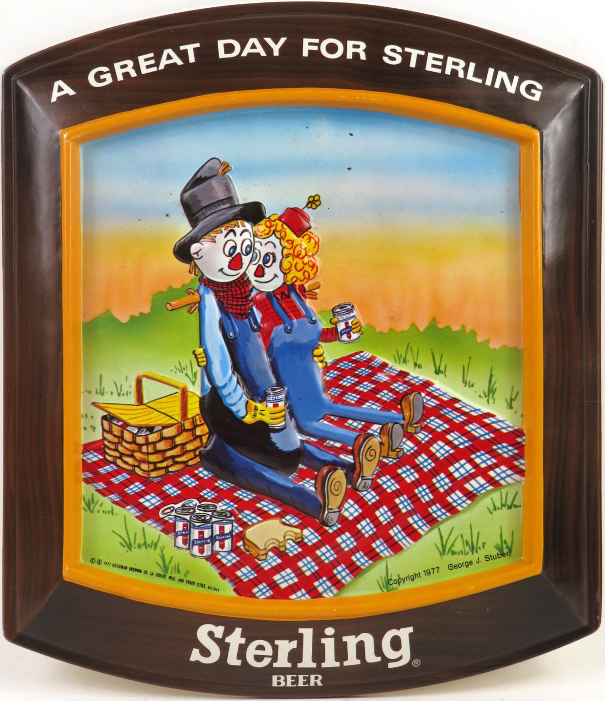 Item #95763 1977 Sterling Beer Sign