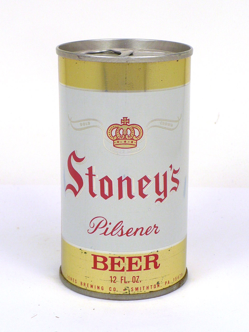 Item #3645 1970 Stoney's Pilsener Beer Tab Top Can T128-07s