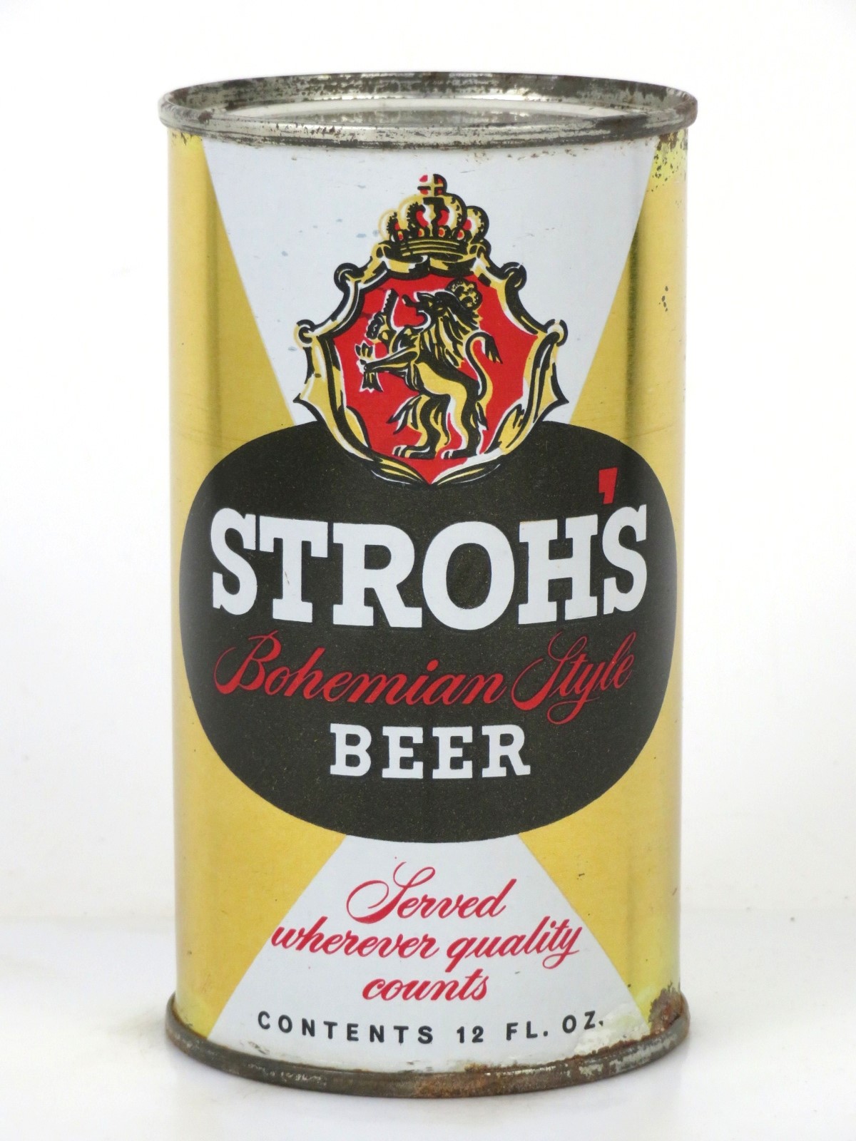 Item #11221 1958 Stroh's Bohemian Light Beer Flat Top Can 137-30.1a