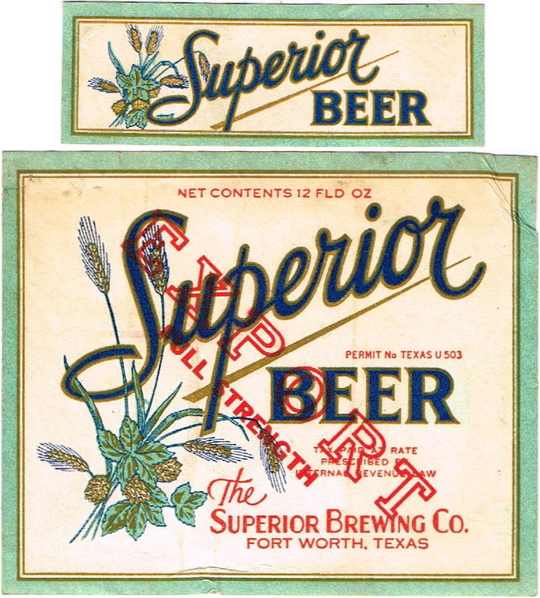 Item #80331 1933 Superior Beer Label WS101-11
