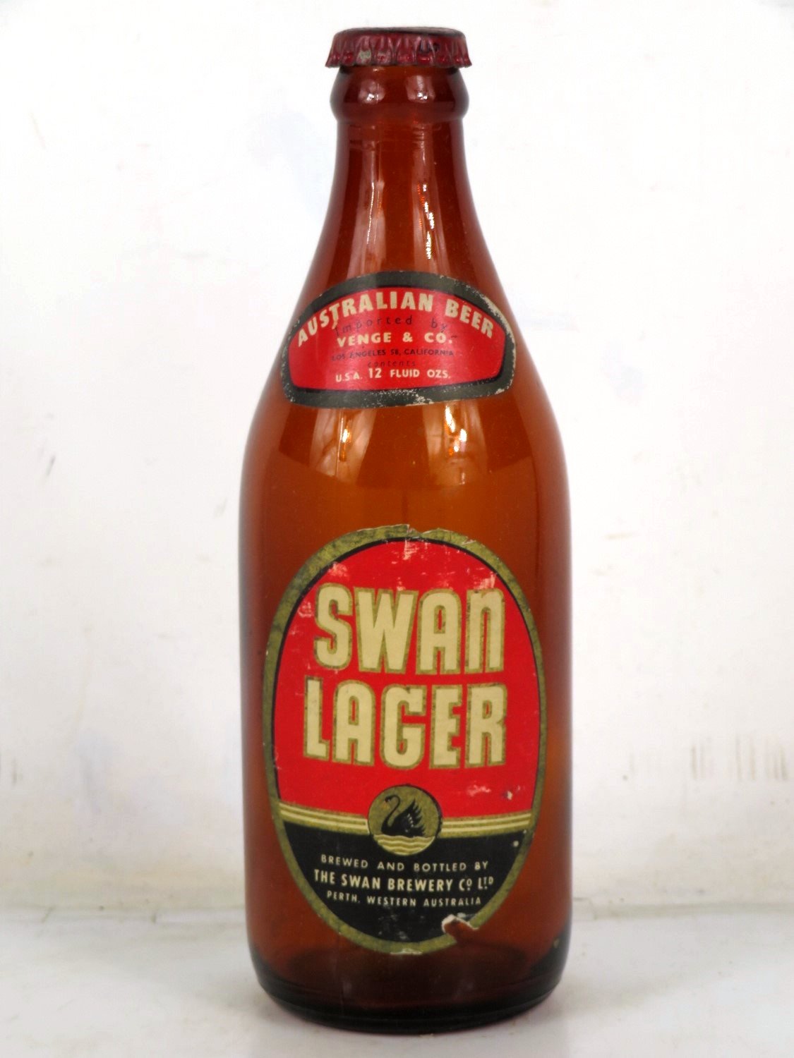 Item #100696 1962 Swan Lager Beer Bottle