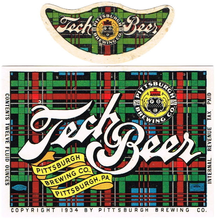 Item #75102 1934 Tech Beer Label PA97-08