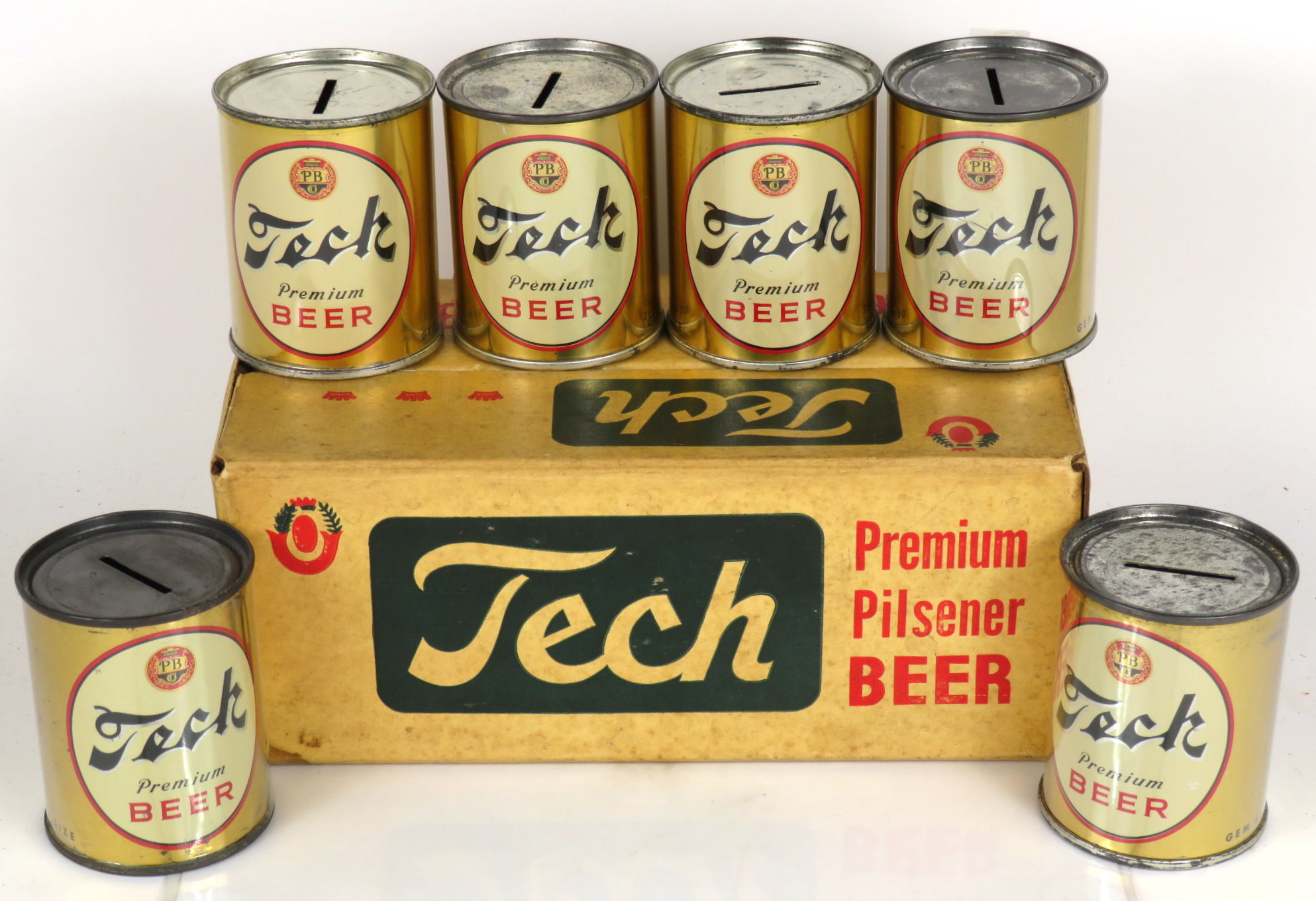 Item #35282 1957 Tech Beer (Unusual) Six Pack Six-pack Holder