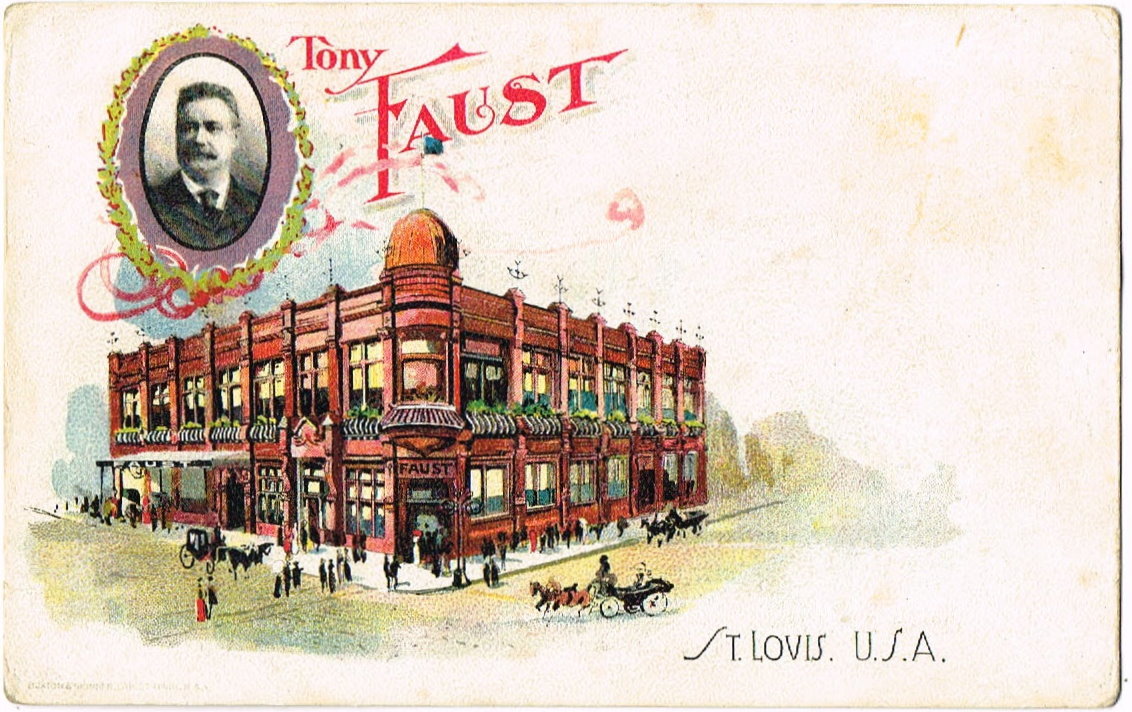 Item #100125 1901 Tony Faust's Restaurant Exterior Post Card