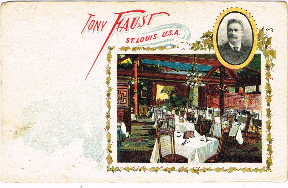 Item #100126 1901 Tony Faust's Restaurant Tables Post Card