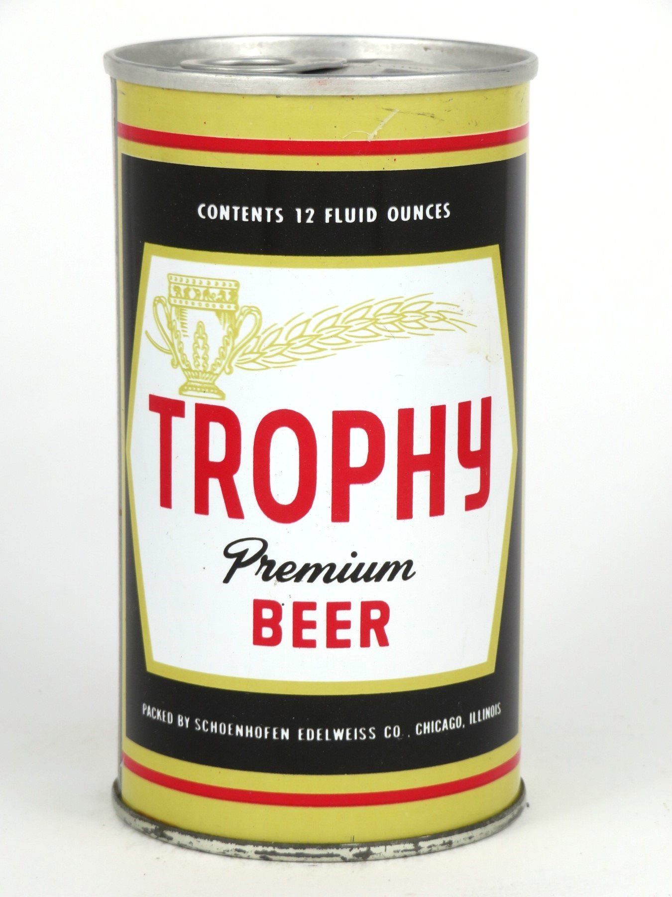 Item #28448 1965 Trophy Premium Beer Tab Top Can T130-39