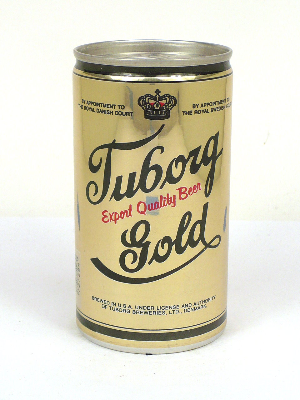 Item #14259 1977 Tuborg Gold Beer Tab Top Can T131-16V