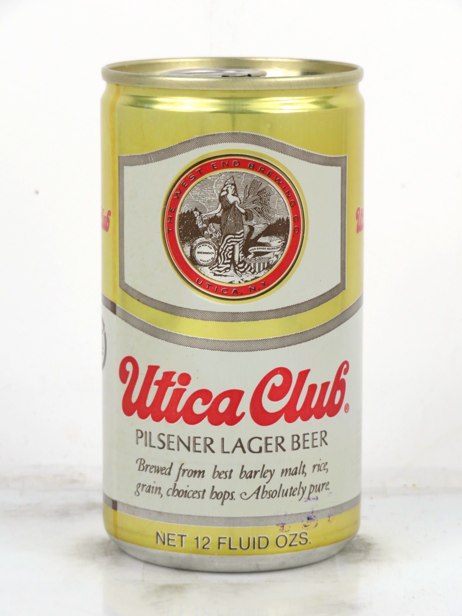 Item #3628 1977 Utica Club Pilsener Lager Beer Tab Top Can T132-25v ...
